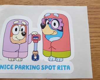 Bluey Inspired Lawyer Vinyl Sticker - Etsy