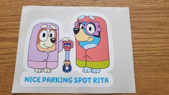 Bluey Inspired Vinyl Sticker - Etsy UK