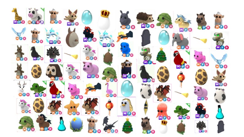 Roblox Huge Adopt Me Inventory Extremely Rare ALL INCLUDED | Etsy