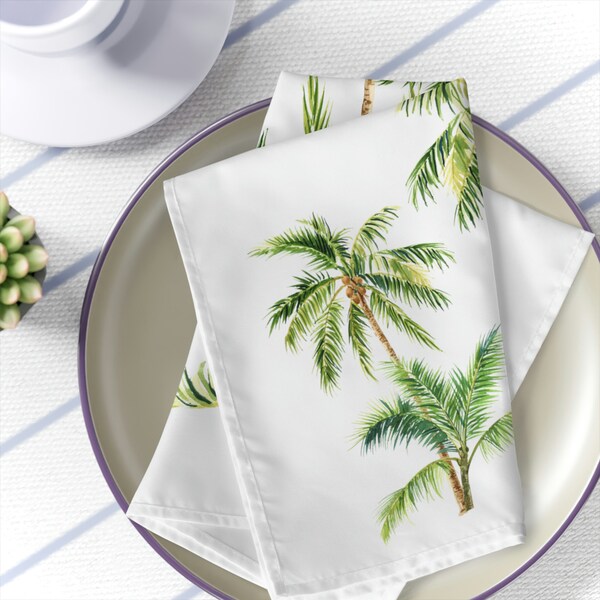 Palm Tree Napkin - Etsy