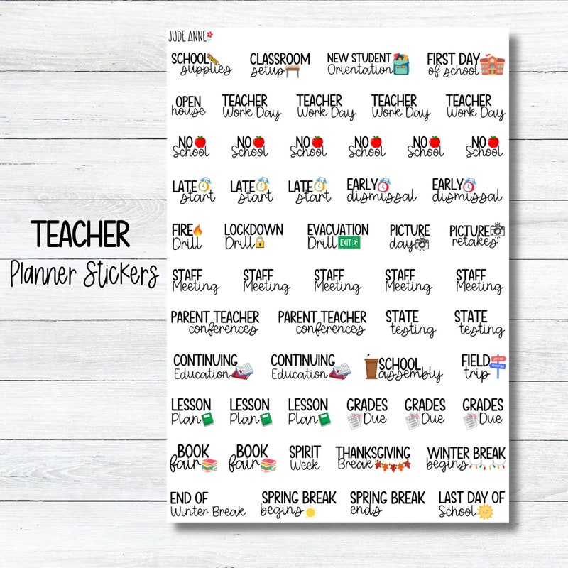 Planner Stickers - Etsy