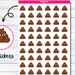 Poop Emoji Stickers, Poop Planner Sticker Sheet, Bowel Movement Tracker ...