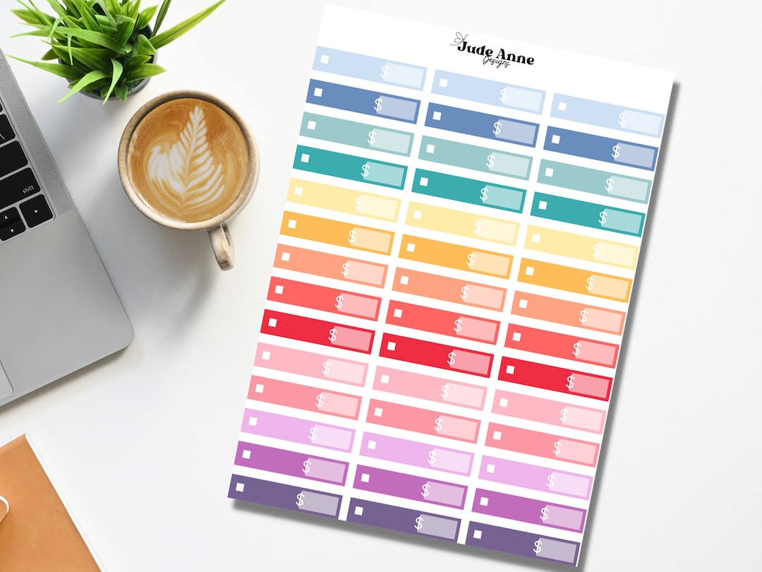 Expense Tracking Stickers, Checklist Box, Planner Stickers for Expenses ...