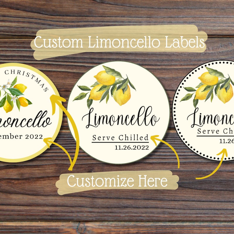 Limoncello Labels - Etsy