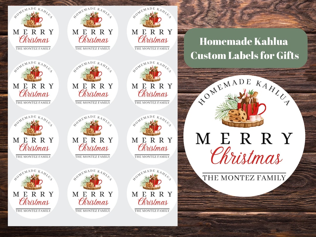 Personalized Homemade Kahlua Labels, Homemade Irish Cream, Homemade ...