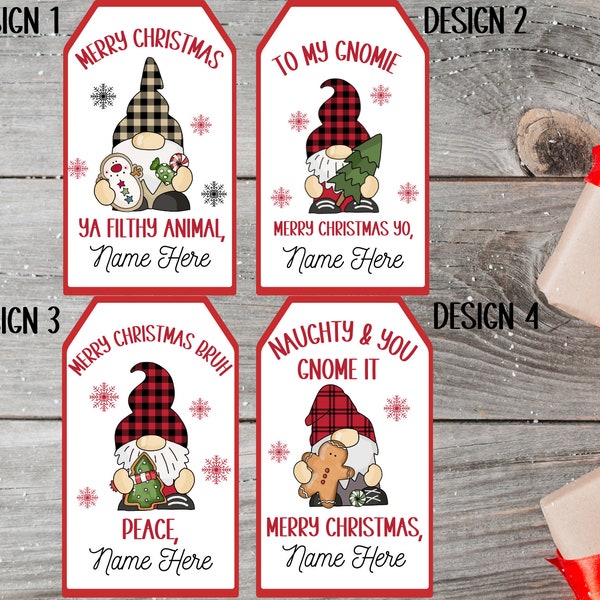 Funny Christmas Tags - Etsy