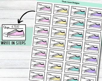 20 Cute Step Tracker/exercise Planner Stickers - Etsy