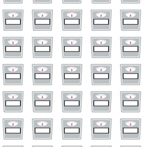 Planner Stickers, Cute Weight Tracker, Write in Weight Stickers, 35 ...