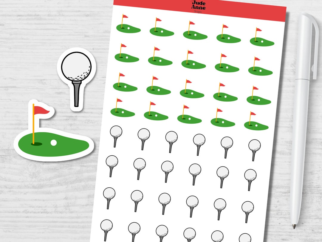 Golf Icon Stickers, Golf Sticker for Planners, Sports Stickers for ...