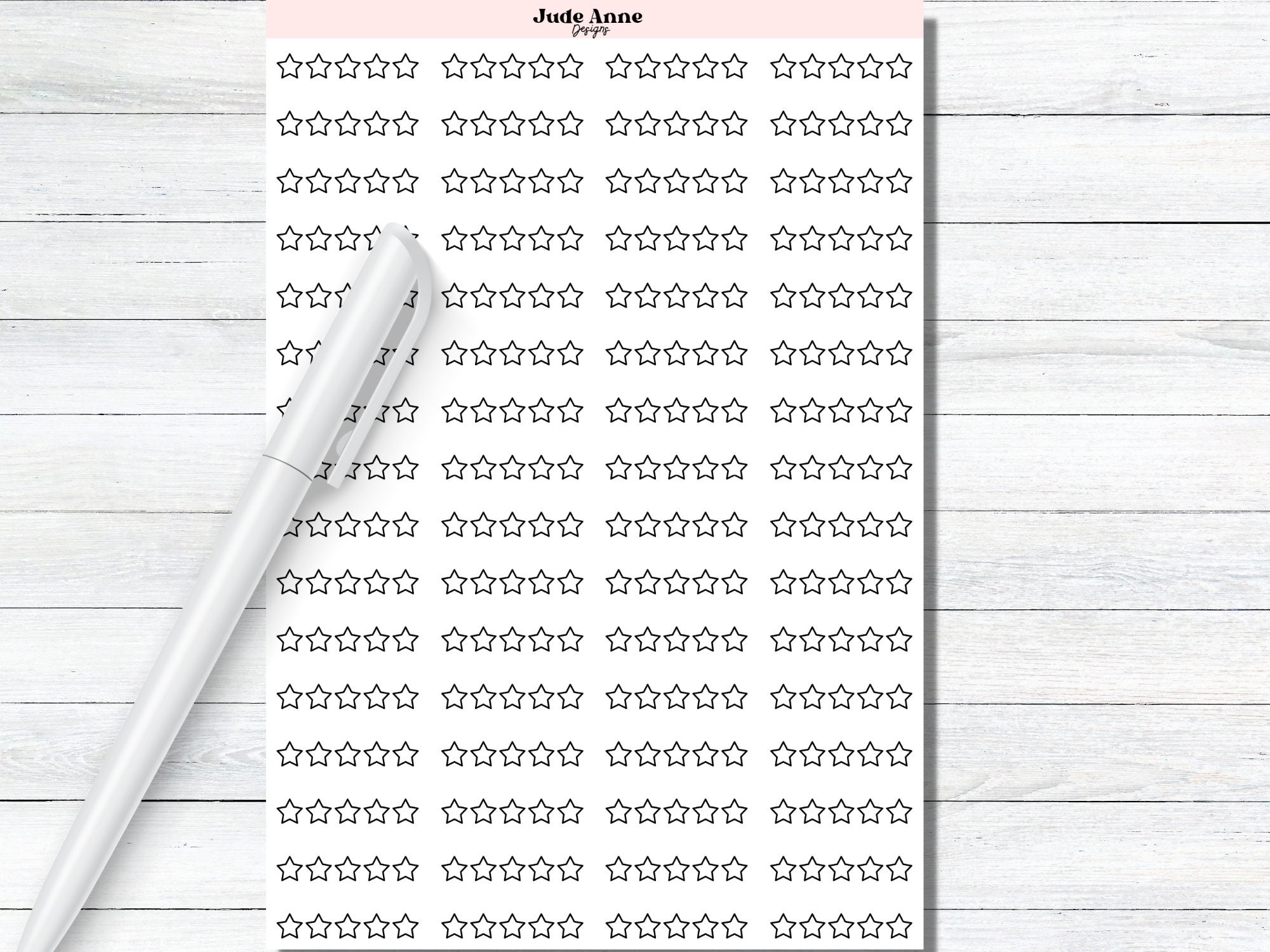 Star Rating Planner Stickers Book Star Rating Restaurant - Etsy