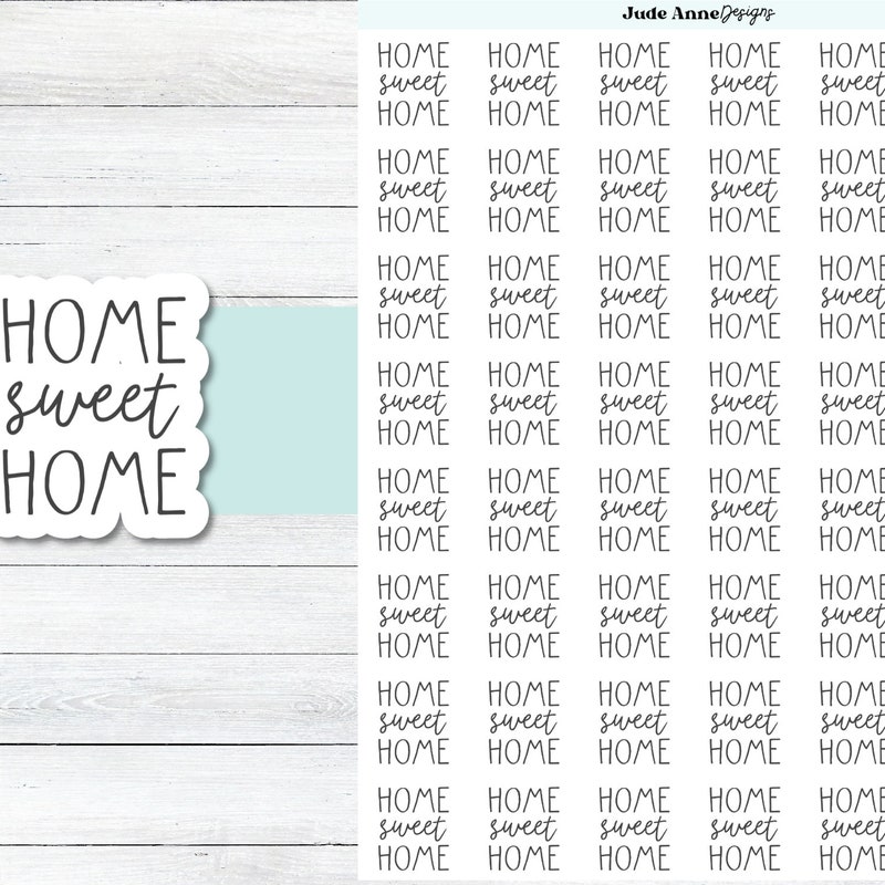 Home Sticker - Etsy