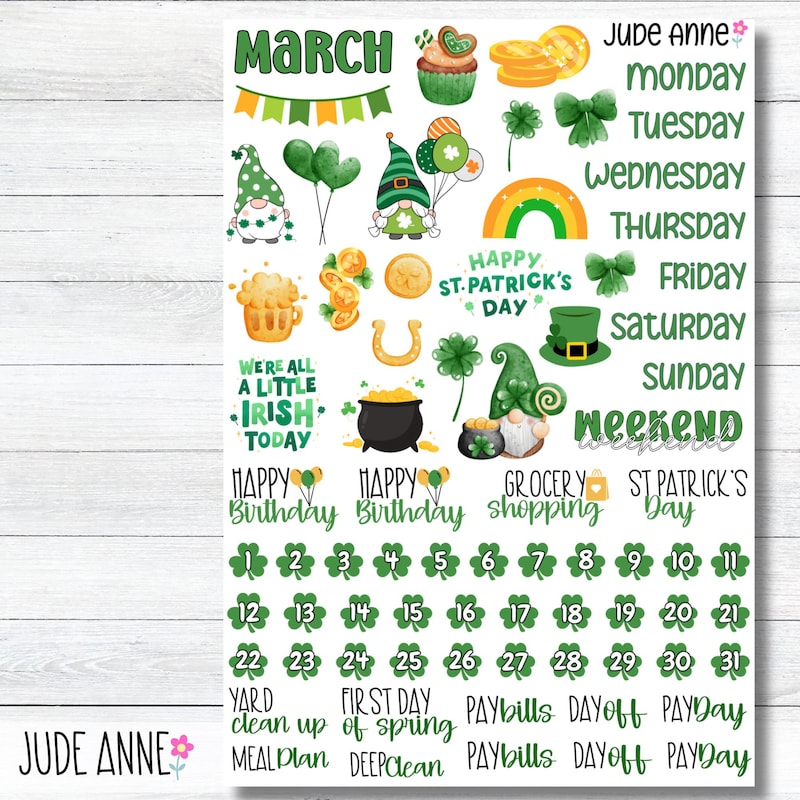 March Scrapbook Paper - Etsy