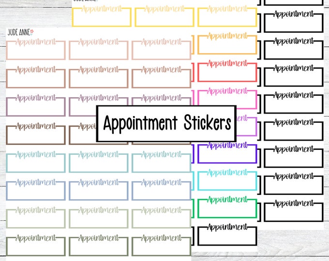 APPOINTMENT STICKERS - Pastels. Planner Stickers. - Etsy