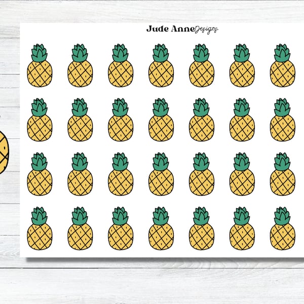 Pineapple Sticker - Etsy