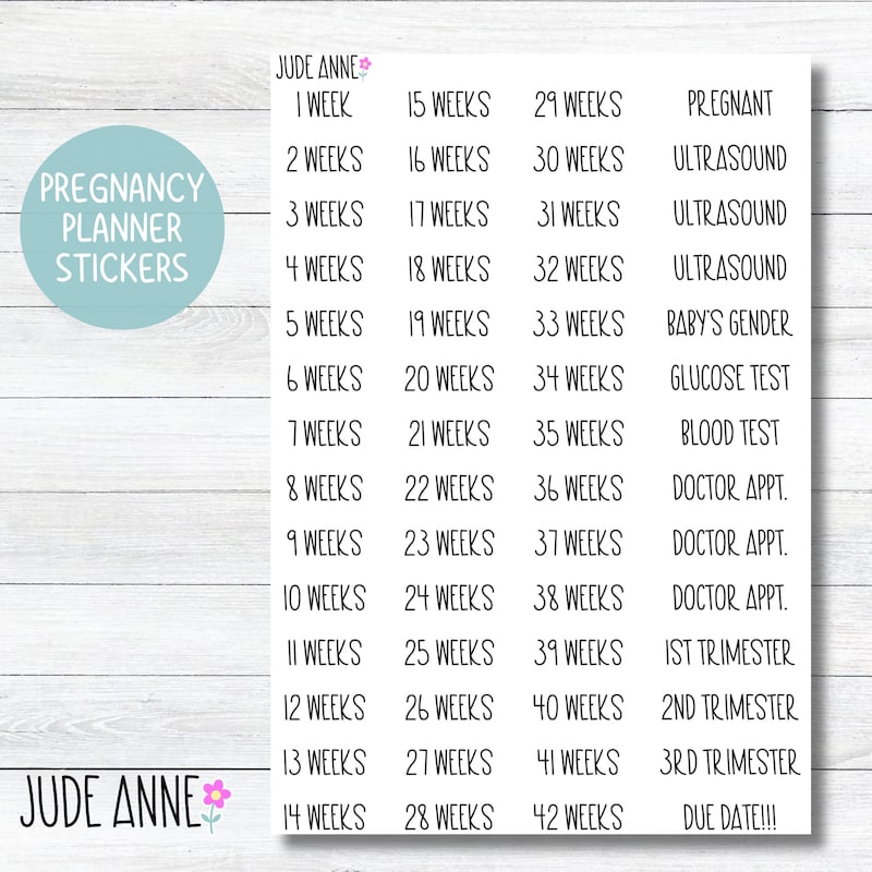 Pregnancy Stickers - Etsy