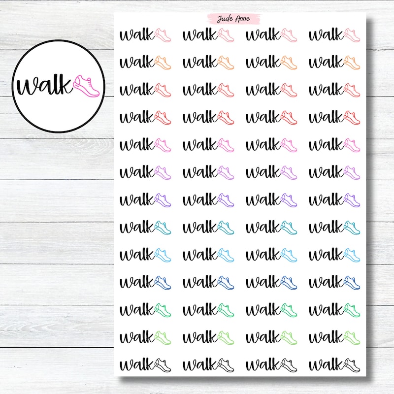Walk Stickers - Etsy