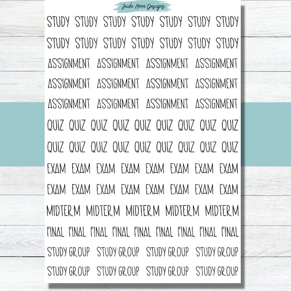 Student Planner Stickers - Etsy