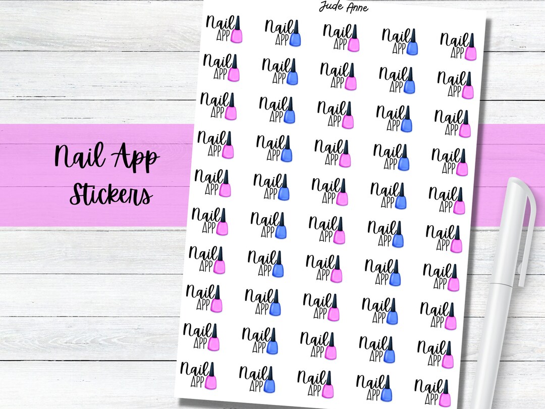 Nail Appointment Planner Stickers, Mani & Pedi Planner Stickers ...
