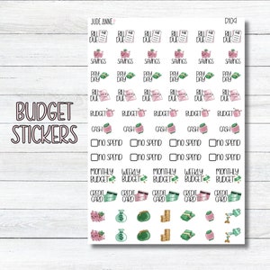 Budget Planner Stickers, Finance Planner Stickers, Savings Sticker ...