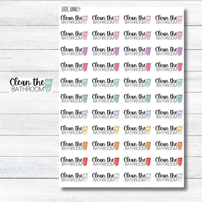 Bathroom Sticker - Etsy