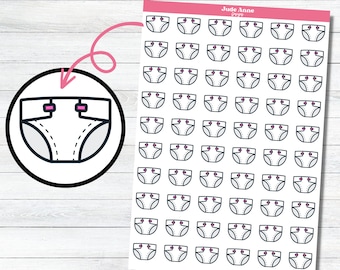 Diaper Stickers diaper Box Stickers Baby Stickers-baby Diapers Doodle ...