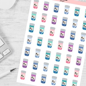 Meds Reminder Stickers, Medication Reminder for Planner, RX Icon ...