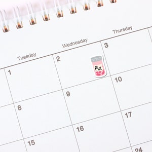 Meds Reminder Stickers, Medication Reminder for Planner, RX Icon ...