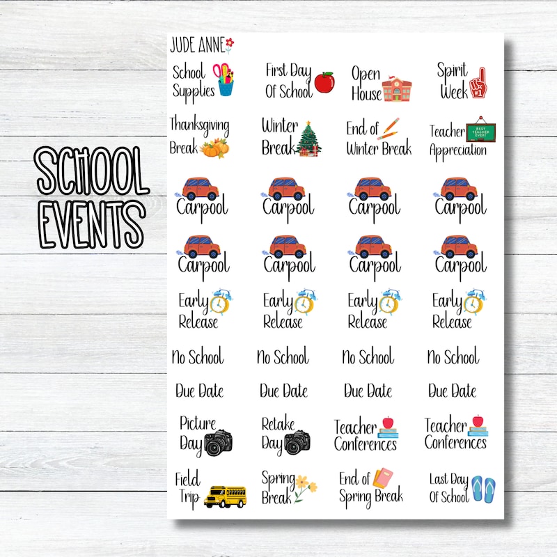 My Sticker Calendar 2026 - Etsy