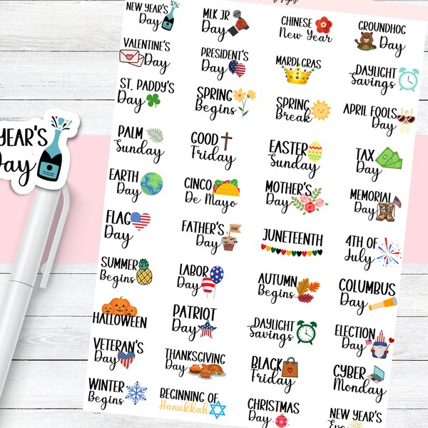 Holiday Sticker - Etsy