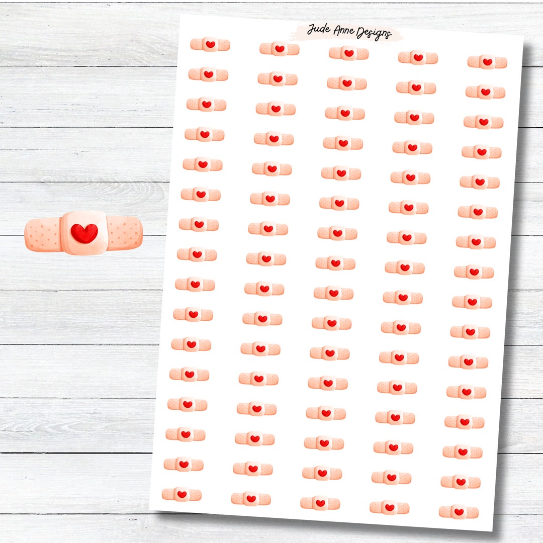Bandaid Planner Stickers | Sick Planner Sticker | Functional Stickers ...