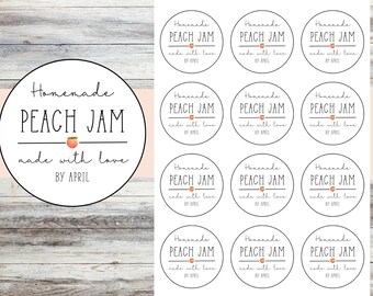 Personalized Jam and Canning Stickers, Custom Lid Labels for Jars ...