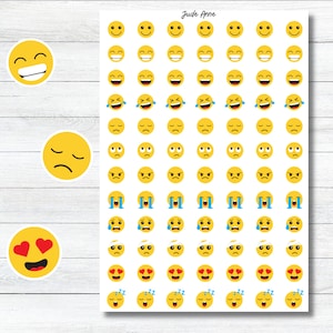 Emoji Planner Stickers, Mood Tracker Stickers, Bujo Stickers, Planner ...