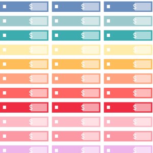 Expense Tracking Stickers, Checklist Box, Planner Stickers for Expenses ...