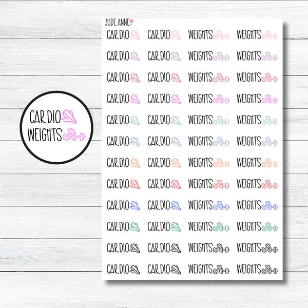 Workout Stickers - Etsy