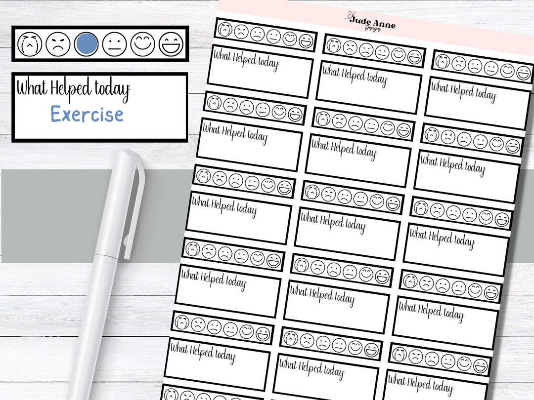 Planner Stickers, Mood Tracker Stickers, Bujo Stickers, Planner ...