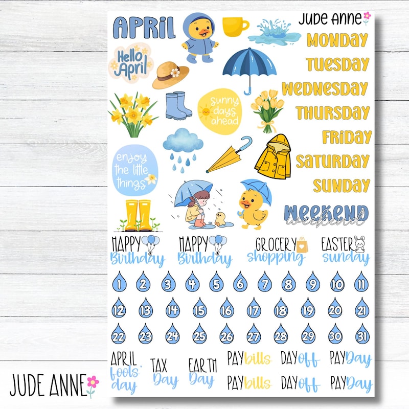 April Decoration - Etsy