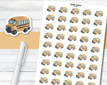 Bus Stickers School Bus Planner Stickers Transportation Stickers for ...