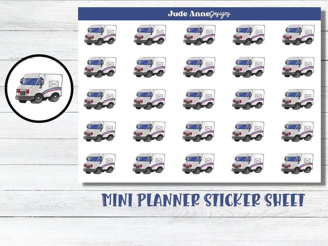 Delivery Planner Stickers | Delivery Truck Sticker Sheet | Planning ...