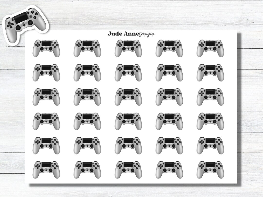 Gaming Planner Stickers Game Controller Sticker Sheet Video Games ...