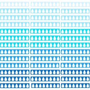 Planner Stickers Daily Water Tracker Stickers for Planners - Etsy