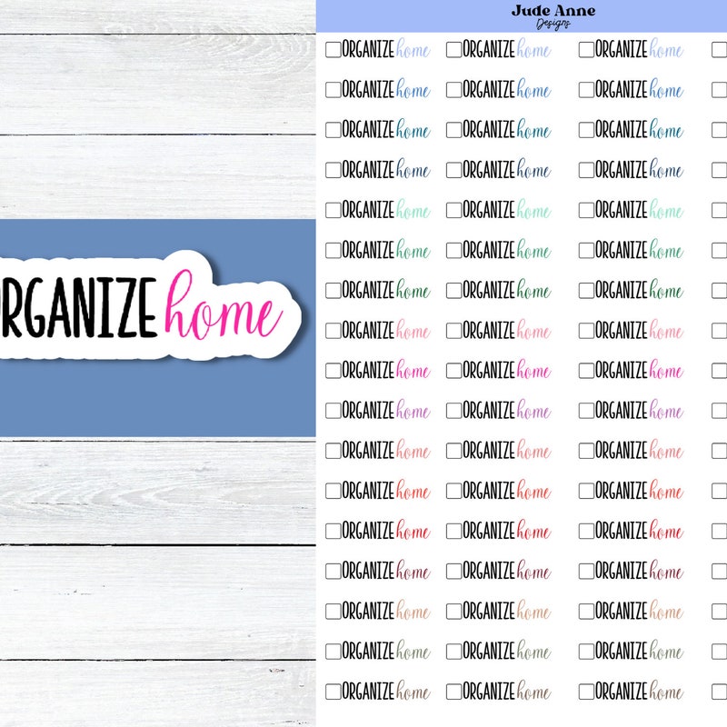 Organizer Stickers - Etsy
