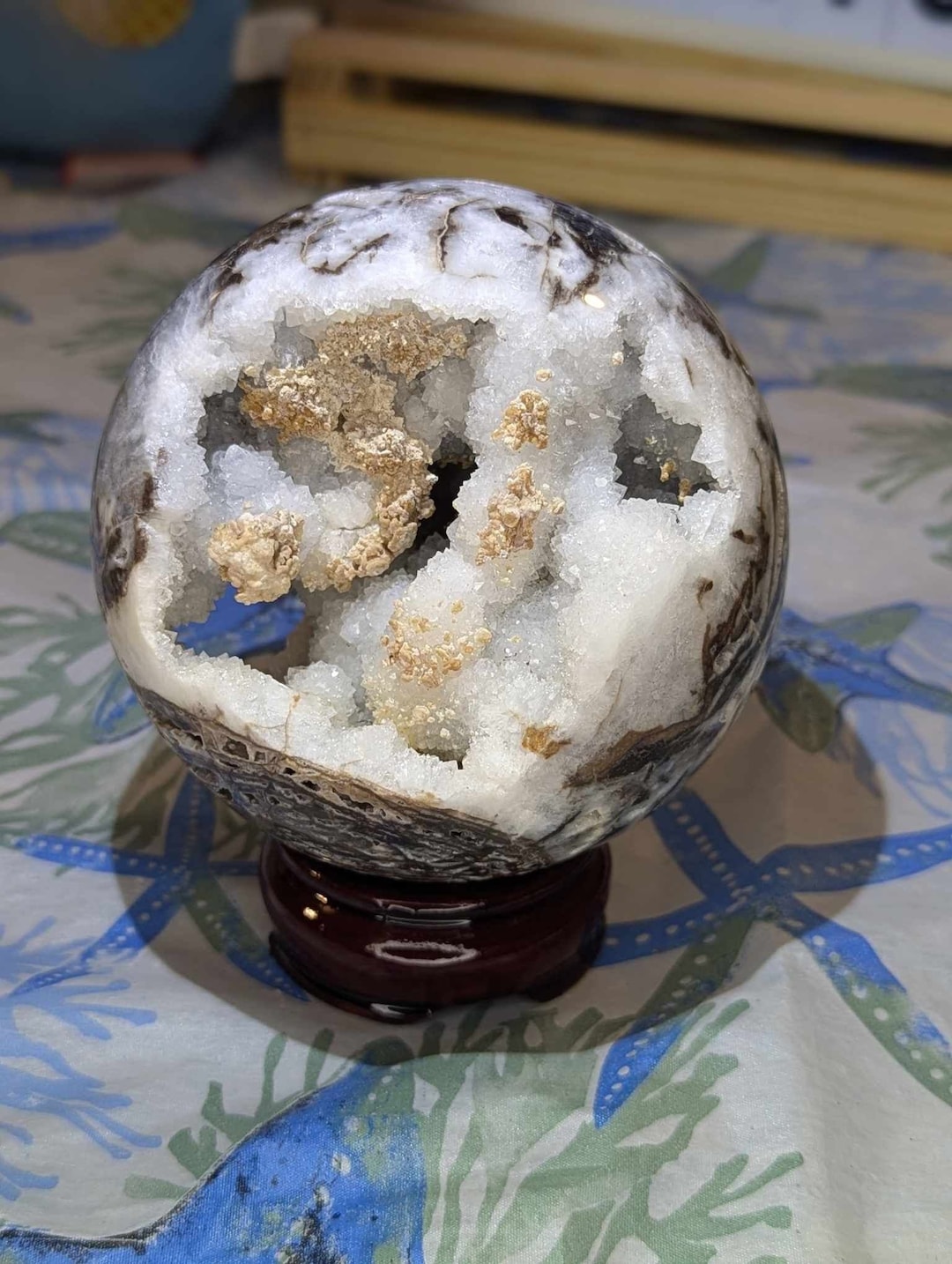 Large Druzy Sphalerite Sphere - Etsy