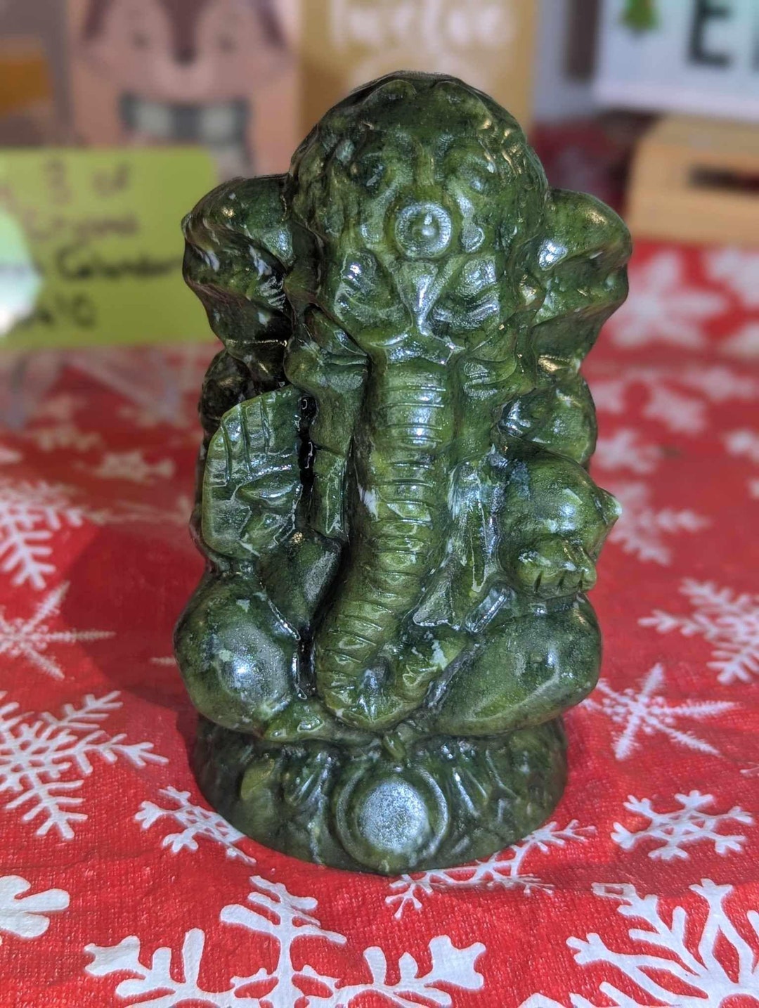 Large Jade Ganesha - Etsy