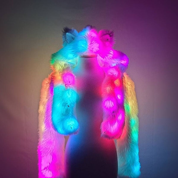 Led Fur Jacket - Etsy