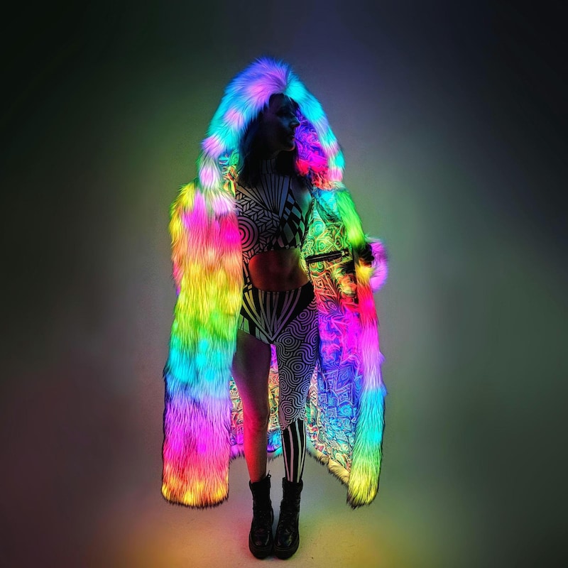 Led Fur Jacket - Etsy