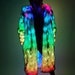 Custom LED Faux Fur Festival Coat | Faux Fur Jacket With Programmable ...