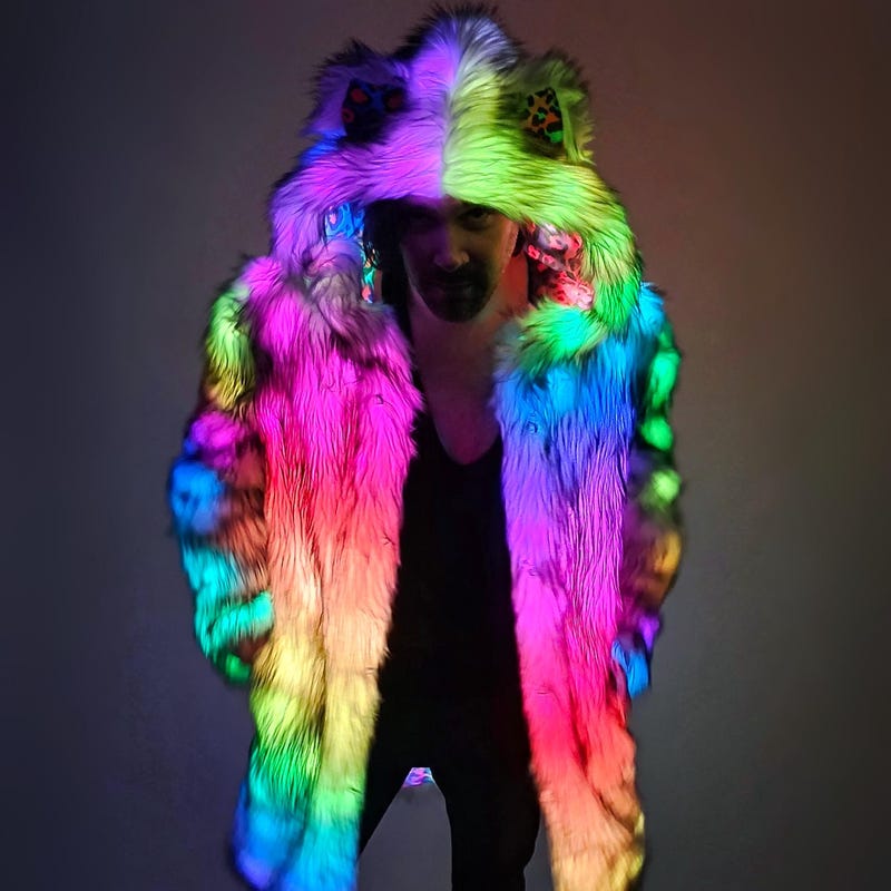 Led Fur Jacket - Etsy
