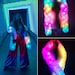 Glow Worm LED Scarf Faux Fur Wrap With Programmable Lights Festival ...