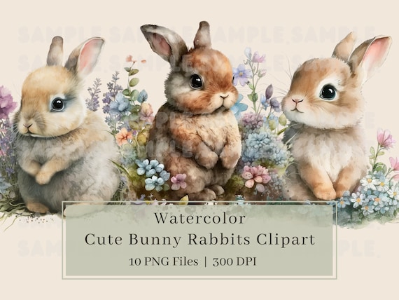 Clip Art Cute Bunnies Wallpaper