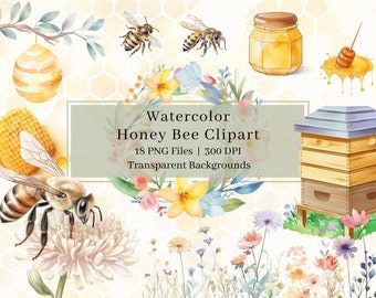 Little Bee Alphabets and Numbers Honey Bee Alphabet Bee - Etsy